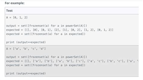 Solved Write A Python Function Powerset That Takes In A