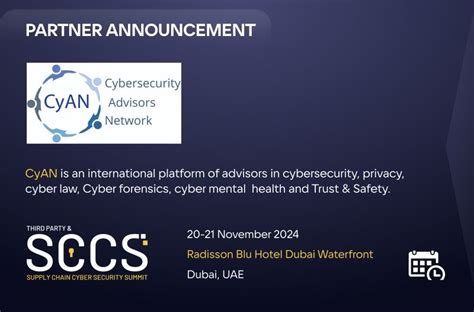 Third Party And Supply Chain Cyber Security Summit On Linkedin Cybersecurity Cyan