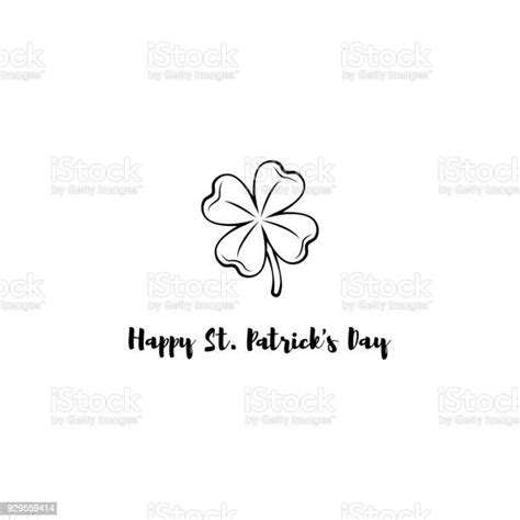 성 패 트 릭의 날에 템플릿 디자인 배너입니다 3 차원 효과 클로버입니다 벡터 일러스트입니다 그림자에 대한 스톡 벡터 아트 및