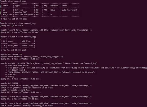 Mysql 触发器阻止不合理数据插入 李照耀 博客园