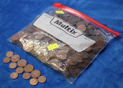 lot packet of 1 and 2 cent coins