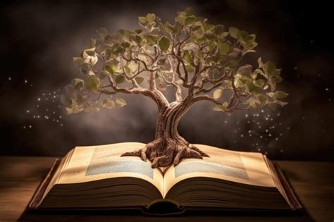 Premium Ai Image Book Of Knowledge Generative Ai