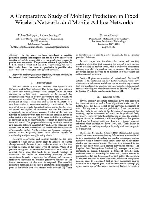 Gs07 3 Comparative Pdf Wireless Ad Hoc Network Computer Network