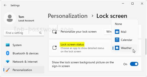 Show Weather On Lock Screen Windows 11 Password Recovery