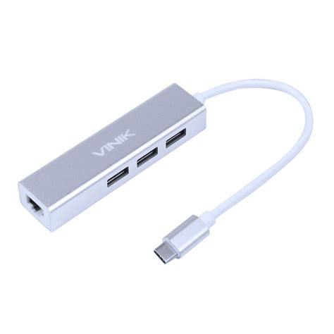 Hub Usb Tipo C Type C Para Usb Rj Mbps Gigabit Hc Rj MadeiraMadeira