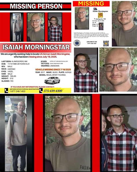 Missing Missing Us Airman Adult From Alamogordo New Mexico Isaiah