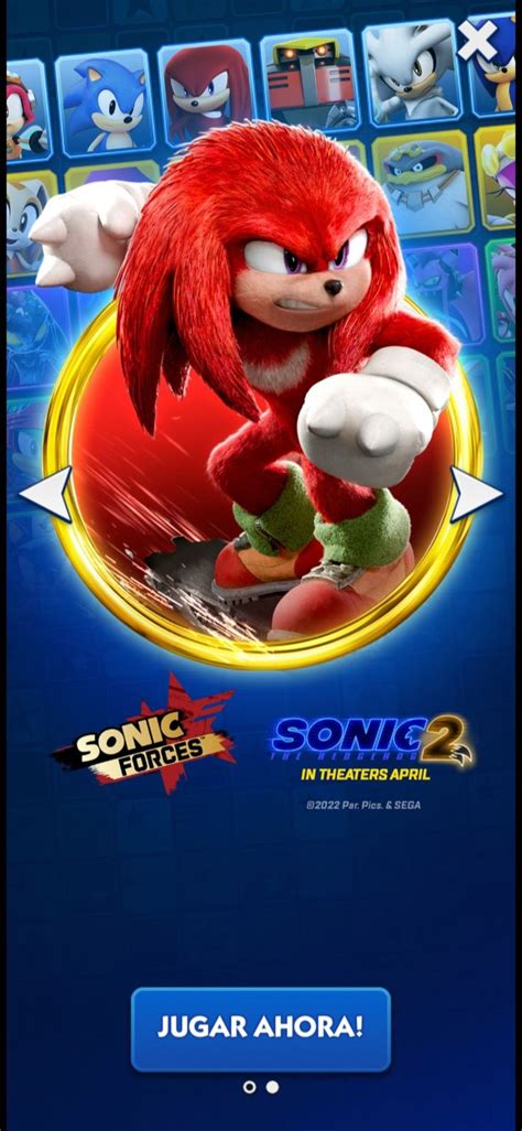 Knuckles Sonic Forces Gelatinas