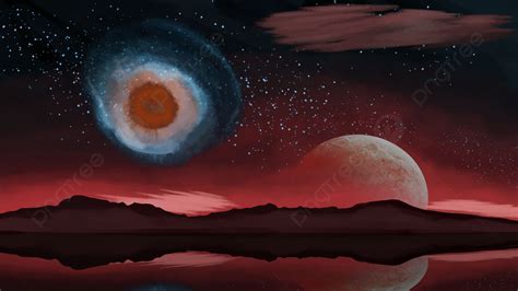 빨간 별이 빛나는 만화 배경 별이 빛나는 하늘 초록 만화 배경 일러스트 및 사진 무료 다운로드 Pngtree