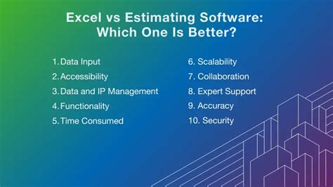 Excel Vs Estimating Software For Construction Projects