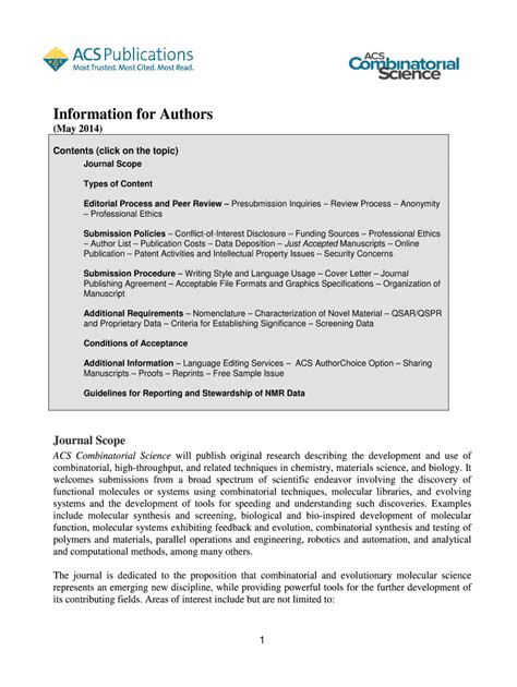 Fillable Online Pubs Acs Types Of Content Pubs Acs Fax Email Print Pdffiller