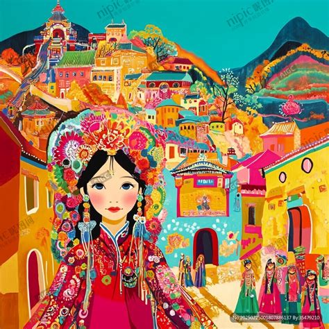 Ai创作图纳西族城市插画 纳西族女孩插画 羌族插画 民族自治区插画 朝鲜族插画 民族女孩原创插画 羌族插画人物 羌族特产女孩插画 民族自治区城市插画 羌族水彩 羌族人物插画 羌族画册素材羌族