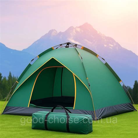 Намет автоматичний 4 місний 200х200см Намет туристичний Намет для
