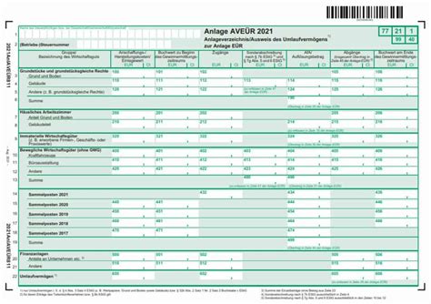 Anlage EÜR – offizielles Elster-Formular zur EÜR
