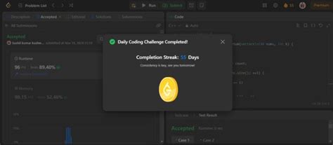 sushil kumar kushwaha on linkedin 100daysofcode leetcodechallenge