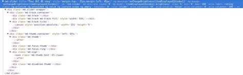 Angularjs Always Display The Rating Bubble In Md Slider Stack Overflow