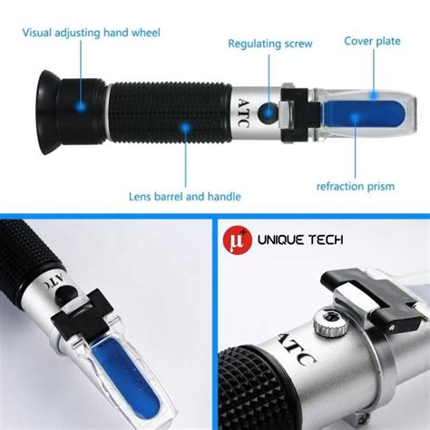 Jual Refractometer Alat Ukur Kadar Garam Gula Protein Urin Serum