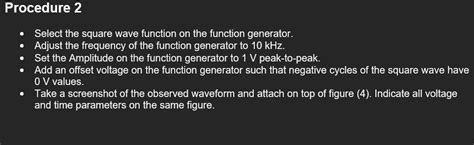 Solved Procedure 1 Select The Triangular Wave Function On