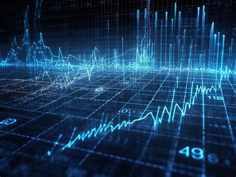 Premium Ai Image Abstract Background With Digital Graph Generative Ai