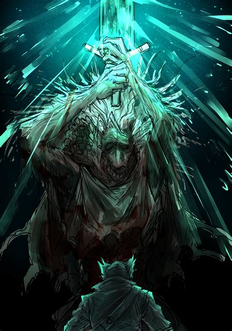Hunter And Ludwig The Accursed Bloodborne Drawn By Kankan33333 Danbooru