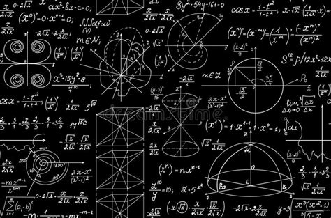 Educational Back To School Vector Seamless Pattern With Handwritten Math And Physics Formulas