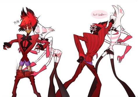 Alastor X Angel Dust Hazbin Hotel Radiodust Hd Phone Wallpaper
