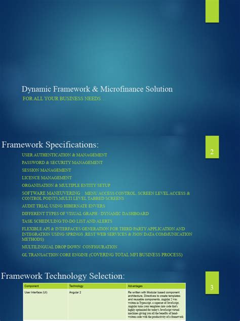 Mfi Framework Plan 1 2 Pdf Spring Framework Computing