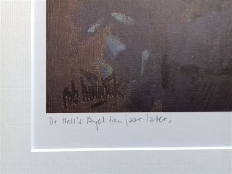 Rob Houdijk Rob Houdijk Giclee De Hells Angel 10 Jaar Later Verkocht Kunstveiling Nl