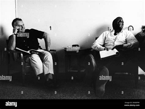 Sept 5 2002 Rod Steiger And Sidney Poitier On Set Of In The Heat