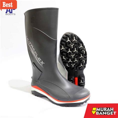 Jual Boot Kualitas Terbaik Ap Ultraflex 39 43 Grey Sepatu Boot Safety Karet Ap Boots