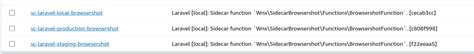 function `browsershot` not found in environment `staging` · issue 89 · stefanzweifel sidecar