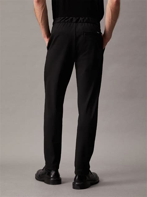 Tapered Knit Trousers Calvin Klein® Qatar