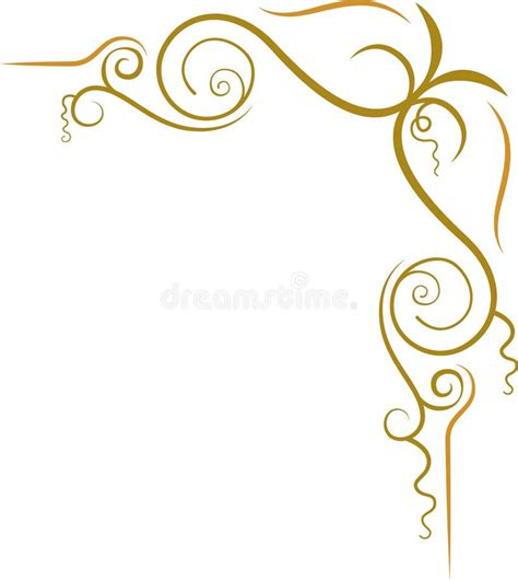 Calligraphy Curve Corner Frame Stock Vector Illustration Of Curve Elegant 287516676