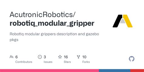 Github Acutronicrobotics Robotiq Modular Gripper Robotiq Modular Grippers Description And