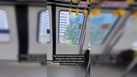 A Video Is Going Viral Of A Train That Automatically Blinds Windows