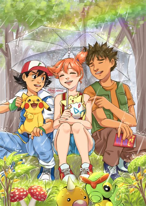 ic Íandrie Misty Pikachu Misty Pokemon Brock Pikachu