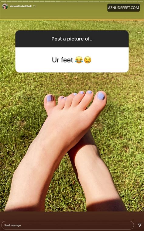 Aimee Hall Feet Aznudefeet