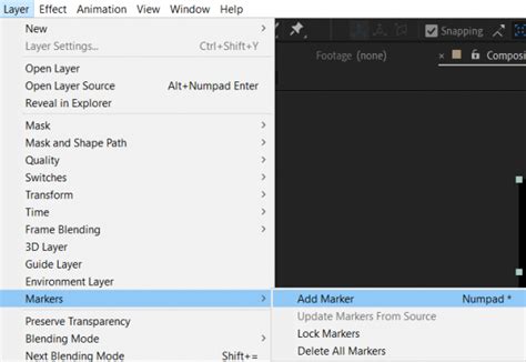 Hhow To Set Markers In After Effects Aejuice