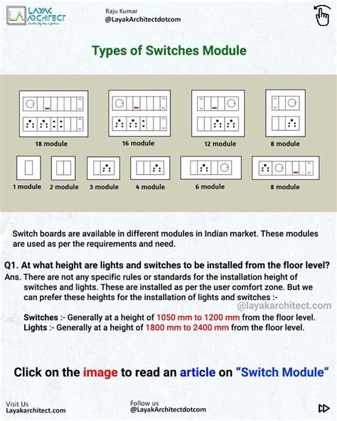 different types of switch modules in the indian market