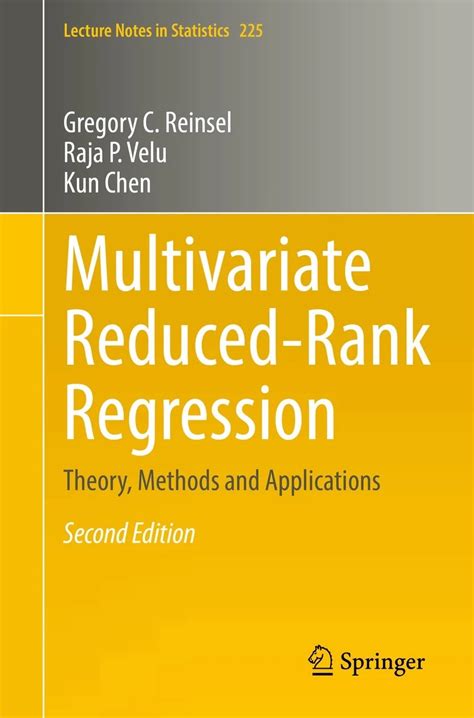 book on reduced rank regression is published by springer kun chen