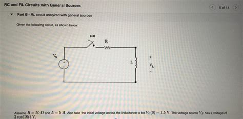 solved rc and rl circuits with general sources c of 14 part