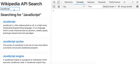 How To Use Wikipedias Search Api To Build A User Interface With