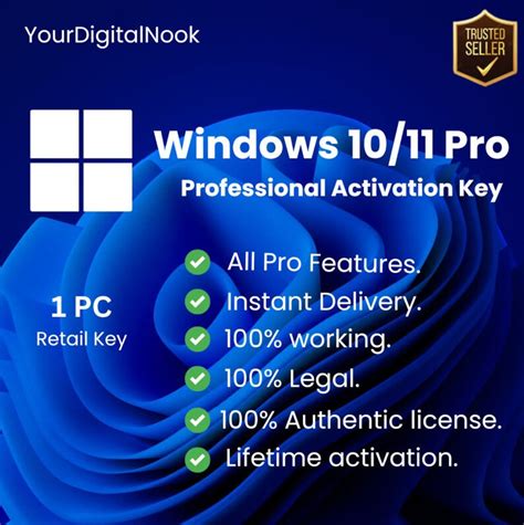 Windows Pro Product Activation Key Rapid Delivery Etsy Australia