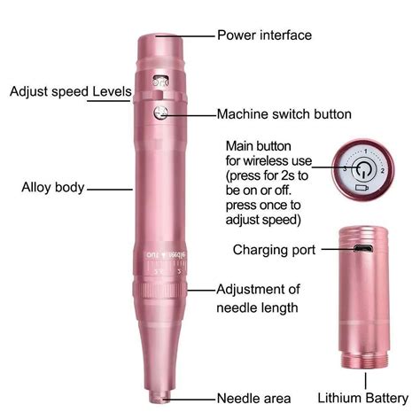 Permanent Wireless Hine Kit Battery Microblading Pen Eyebrows Microshading U Tattoo Shopee