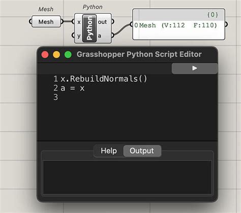 Rebuilding Mesh Normals By Python Code Scripting McNeel Forum