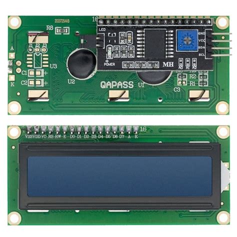 lcd1602 lcd module hd44780 16x2 character for arduino 1602iic blue