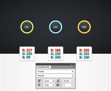 quick tip create a set of glowing buttons in adobe illustrator
