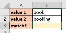 How To Compare Two Cells In Excel Exact Partial Match