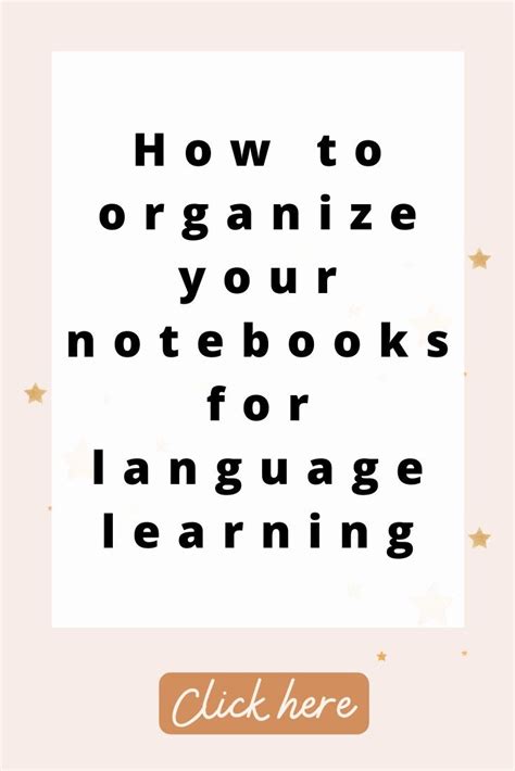 How To Organize Your Notebooks For Learning A Language Artofit