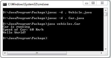 Create User Defined Package Java Program