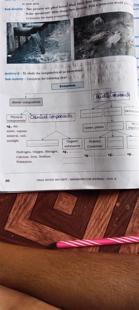 Complete The Following Chart Ecosystem Abiotic Components Physical Co